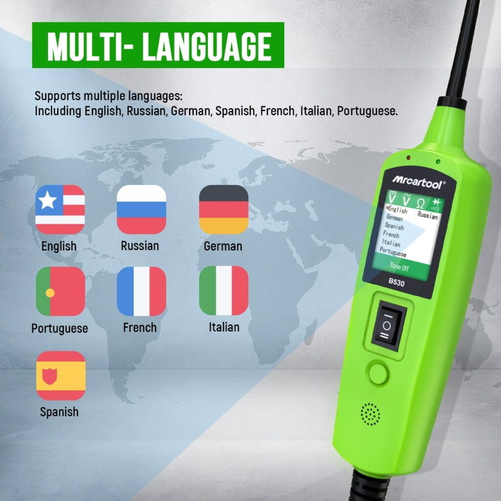 B530 12v-24v Auto Electrical Tester Tool Circuit Tester Set - Mrcartool